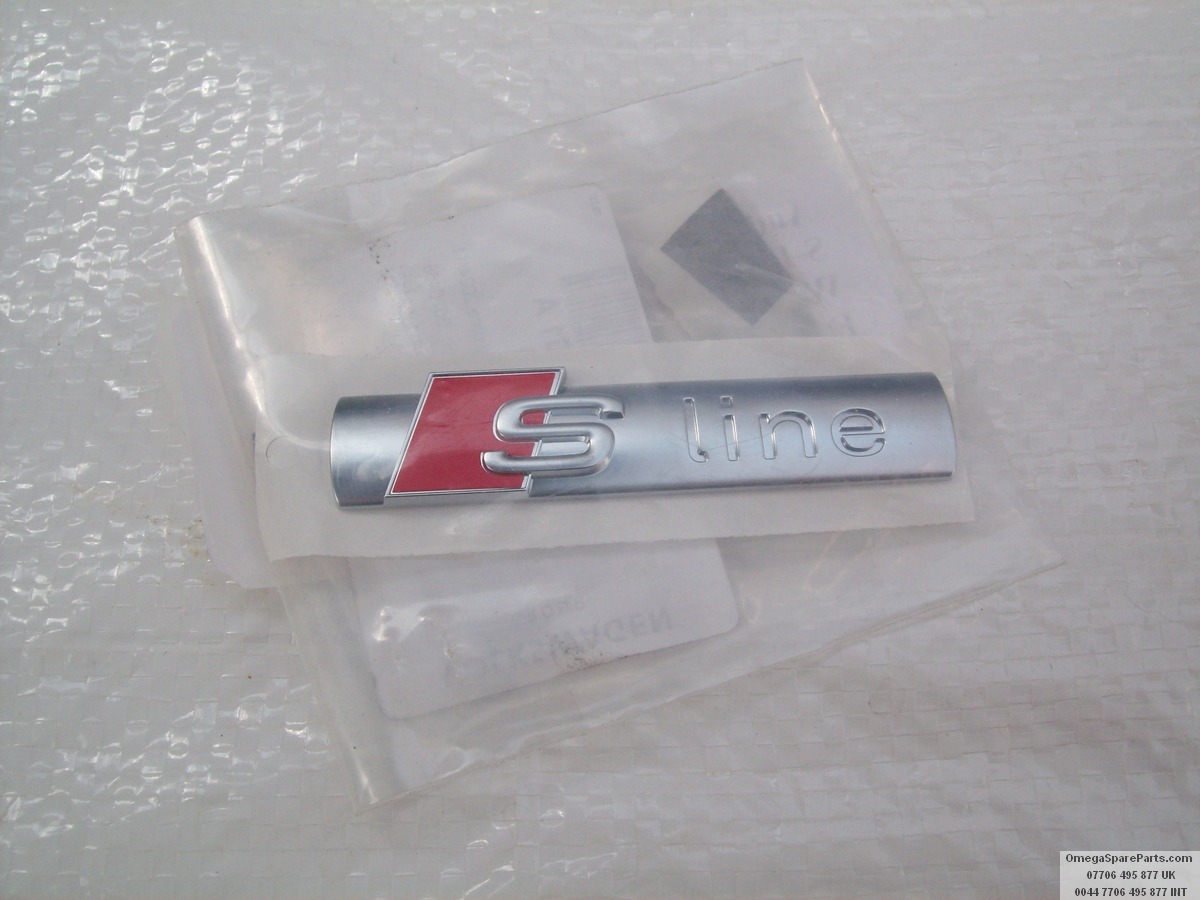 8N0853601A Audi A8 S8 Q3 Q5 Q7 Q8 TT TTS S-Line Badge Wing Front Left Outer